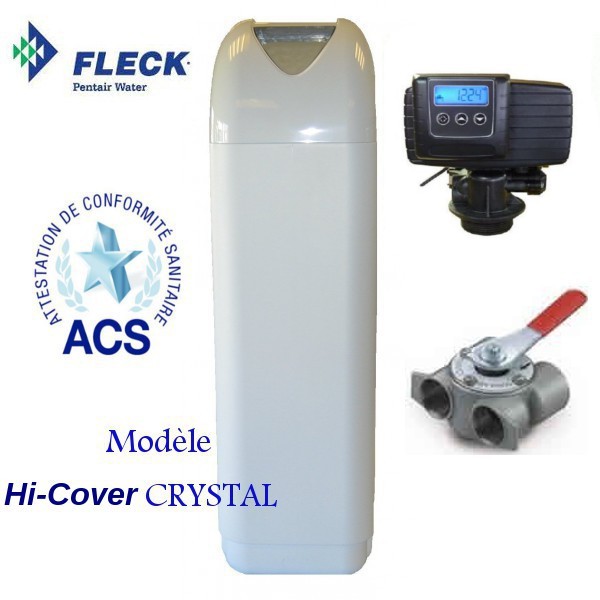 Adoucisseur HiCOVER-CRYSTAL 30L monobloc vanne Fleck 5600 SXT